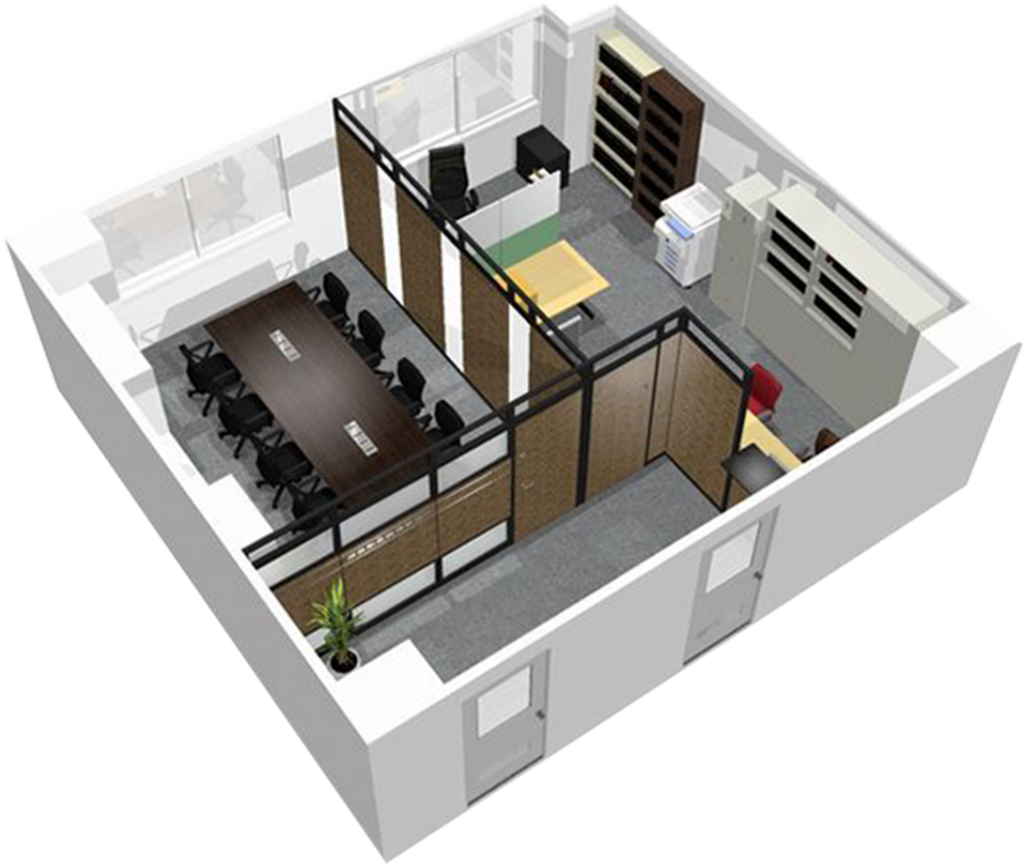 広さ別 - オフィスレイアウト事例｜15人までのオフィスレイアウト工房